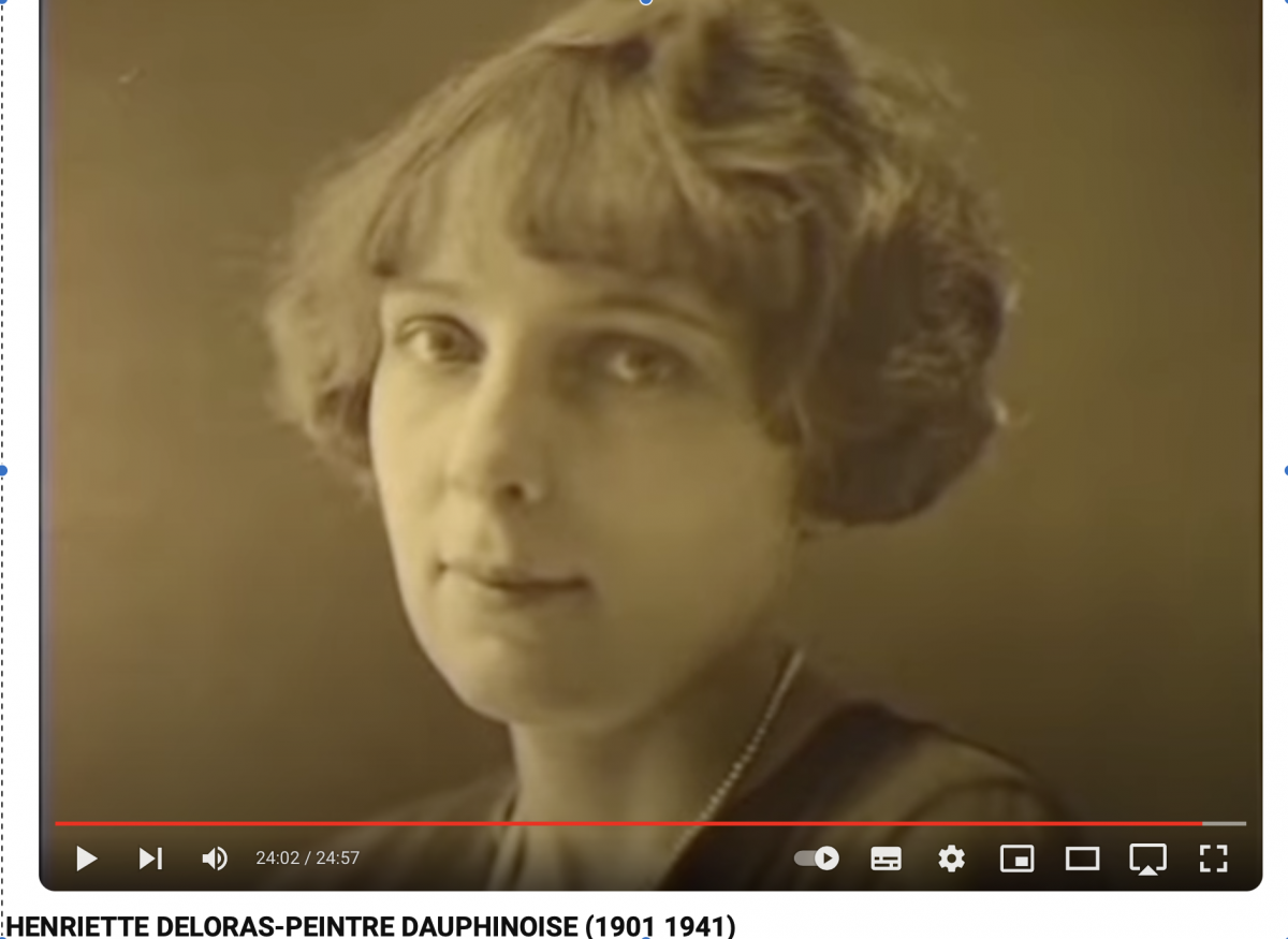 Portrait de Henriette Deloras par Jules Flandrin, Galerie Ballesteros