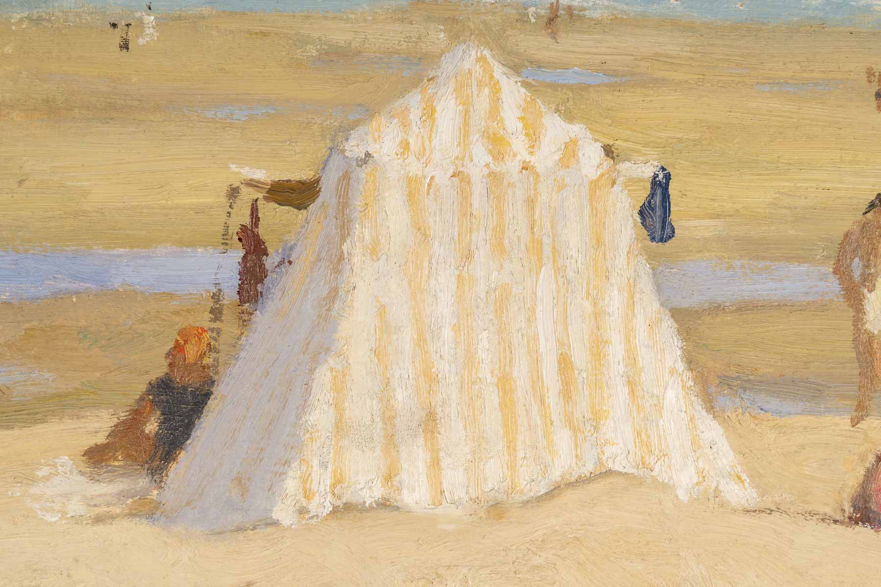 Beach scene, Charles Auguste Edelmann, Ballesteros Gallery